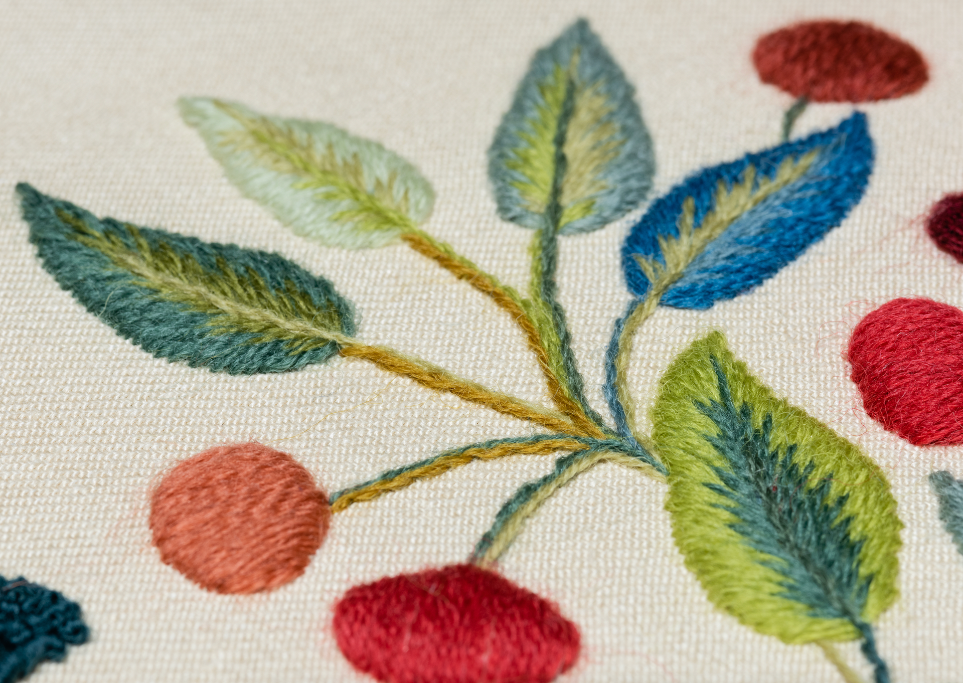 Gawthorpe Cherry Tree Crewel Embroidery Kit – The Crewel Work Company