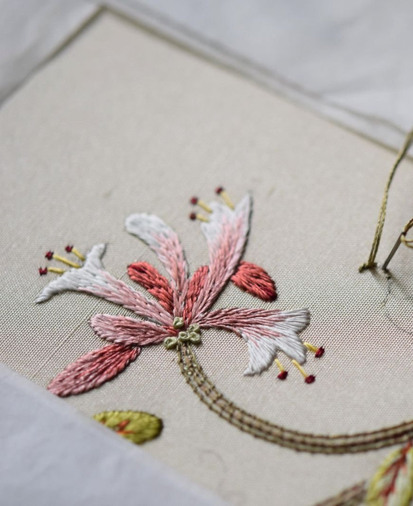 Gawthorpe Honeysuckle Kit – The Crewel Work Company