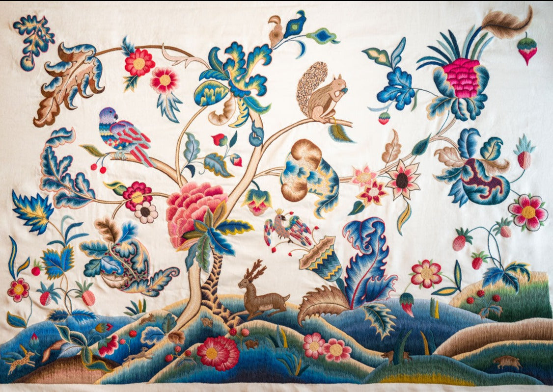 The Muncaster Bed Hanging Crewel Work Kit | The Crewel Work Company